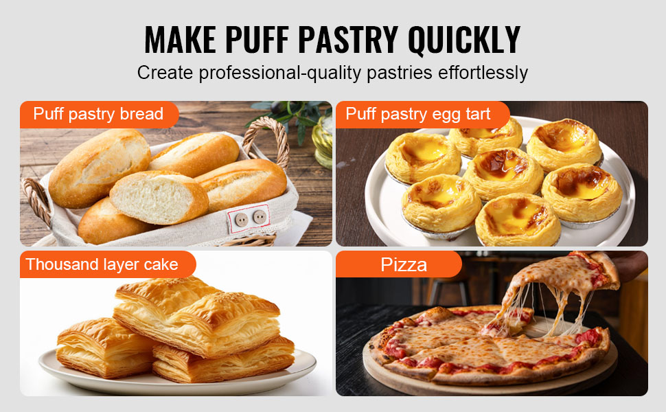 VEVOR Commercial Electric Dough Sheeter Machine 19.7" Dough Roller ...