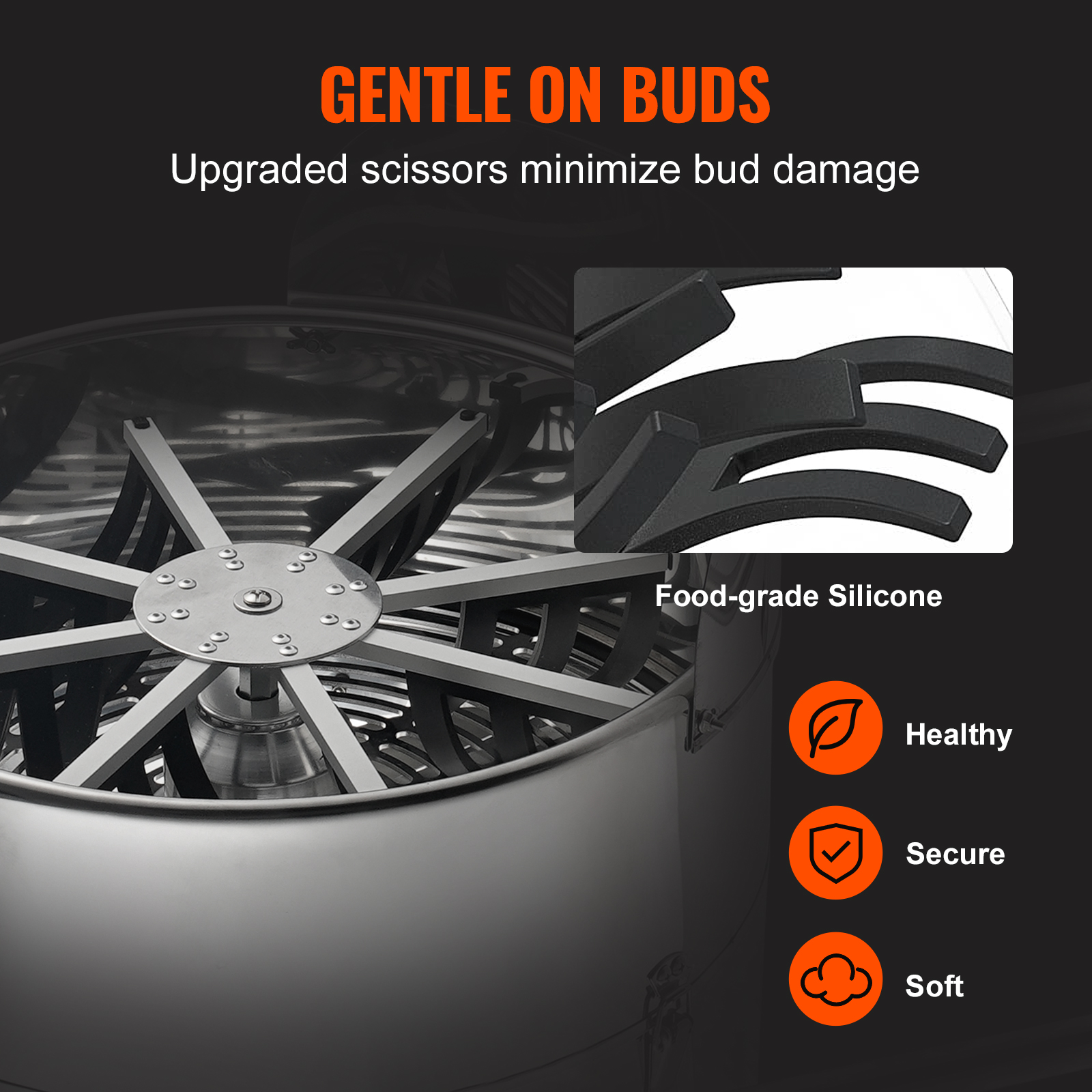 VEVOR Bud Leaf Trimmer Stainless Steel Manual / Electric Bud Trimmer ...