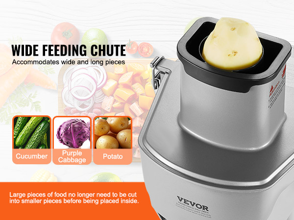 VEVOR Electric Vegetable Slicer, 4 in 1 Multifunctional Food Cutter ...