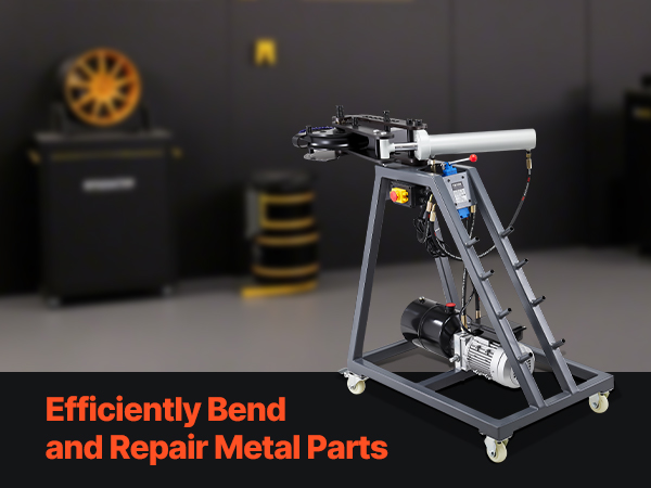 Electric Tube Bending Machine 750W Pipe Tubing Bender with 6L Hydraulic ...