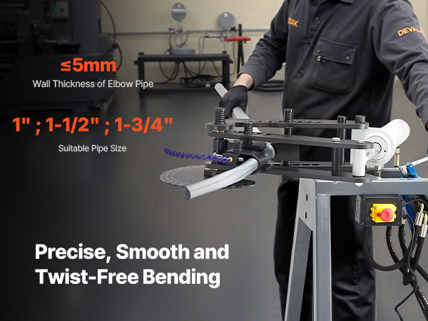 Electric Tube Bending Machine 750W Pipe Tubing Bender with 6L Hydraulic ...