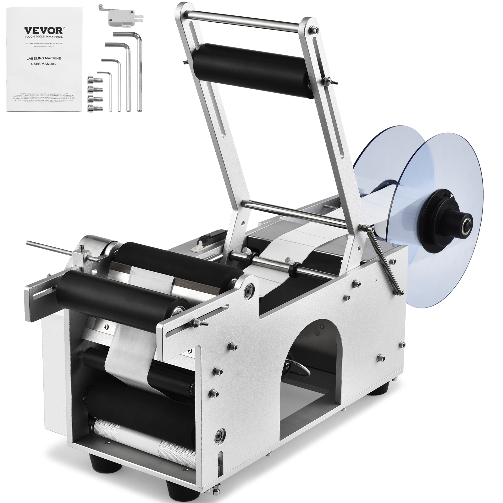 VEVOR Manual/Electric Label Applicator Label Sticker Machine Round ...