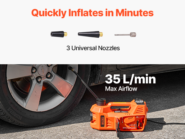 Adjustable Electric Car Jack 5 Tons /11000 lbs Jack kit with Secure ...