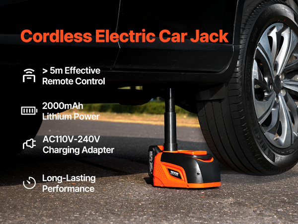 Cric électrique pour voiture VEVOR 5 tonnes / 11 000 lb Kit de cric ...