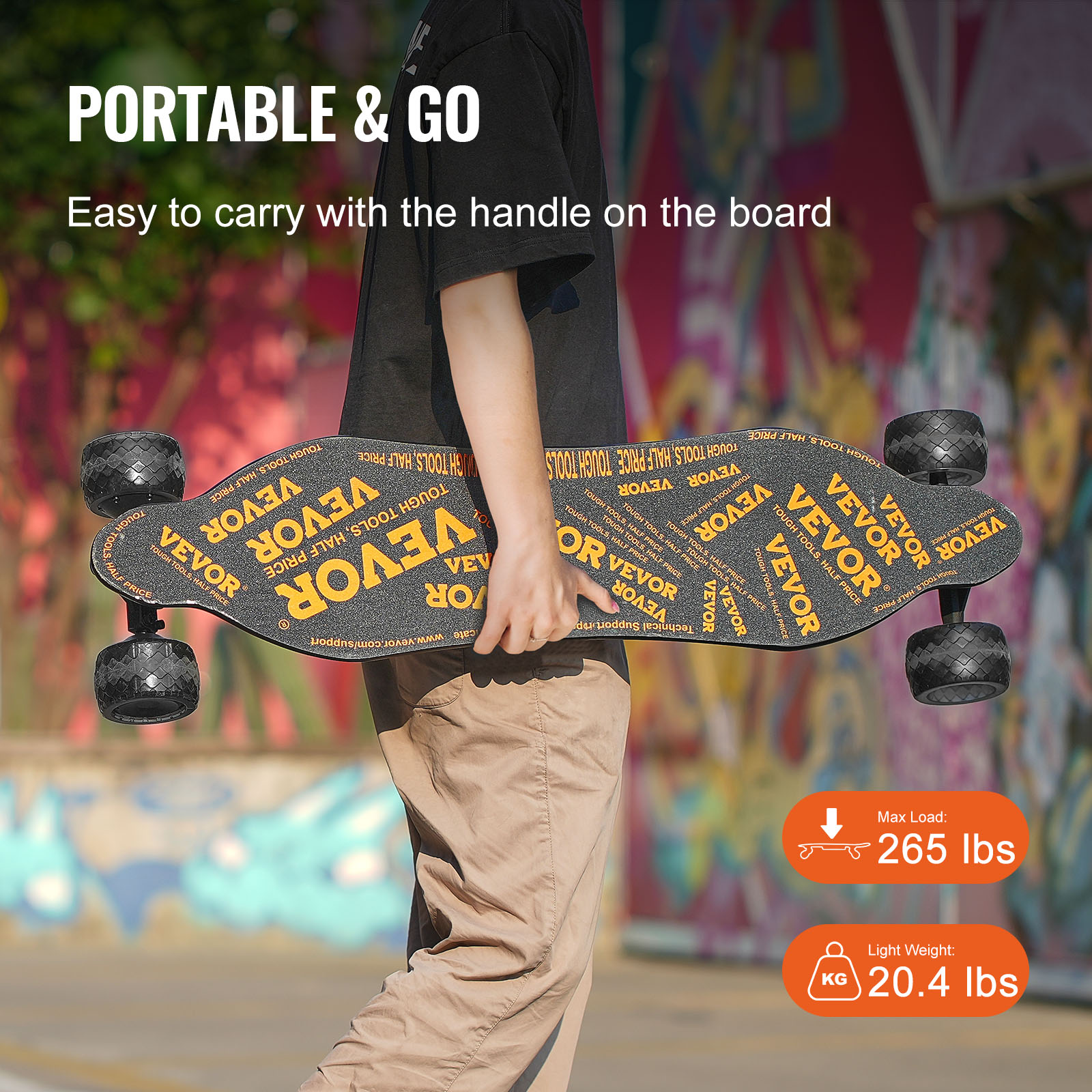 Electric Longboard Skateboard with Control 18.6/5/7.5/21.7 Miles Range ...