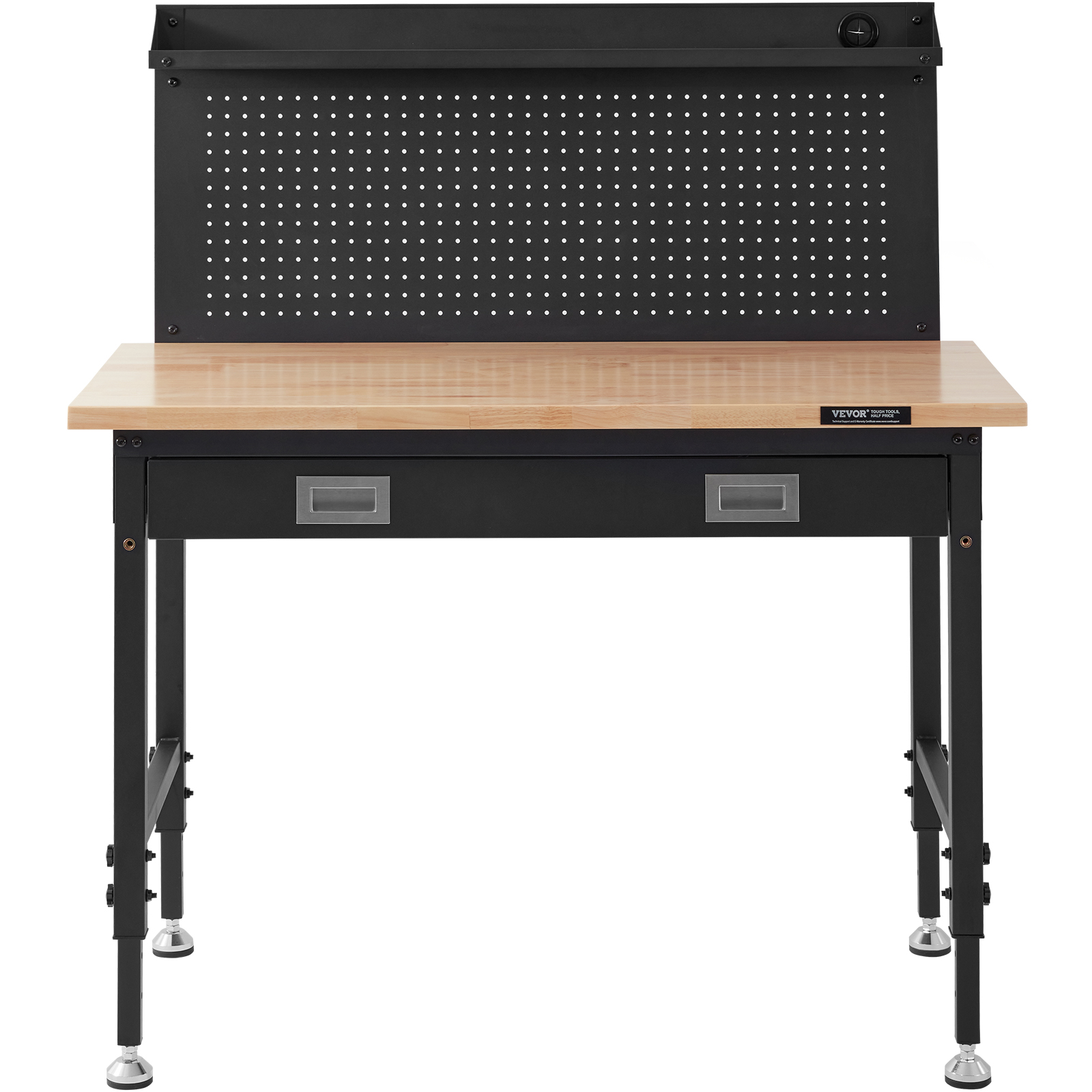 VEVOR Multifunctional Workbench 48x24" with Pegboard Worktable w/ Power ...
