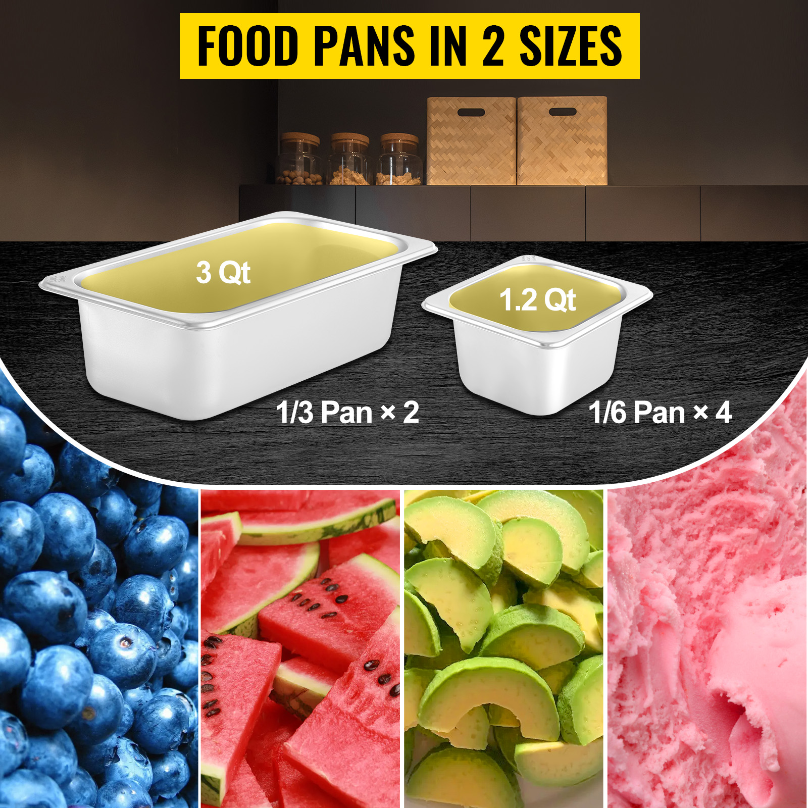 VEVOR Refrigerated Condiment Prep Station, 48-Inch, 10.8Qt Sandwich ...