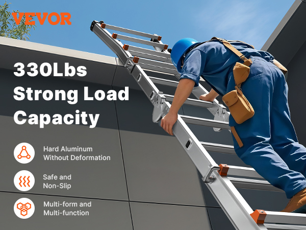 VEVOR Telescoping Ladder A Frame 13 FT Extension Multi-Function for ...