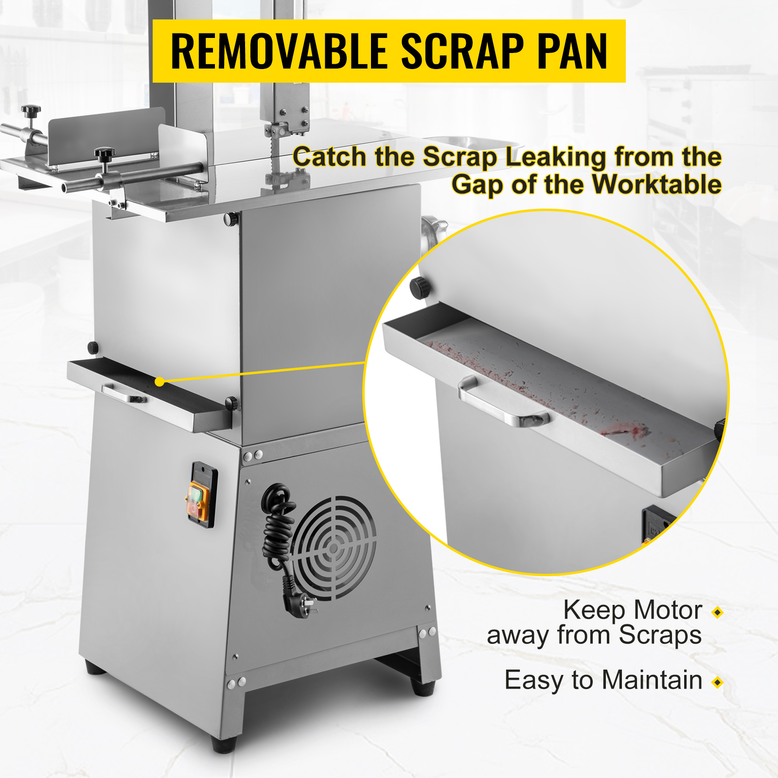 VEVOR Electric Bone Cutting Machine Butchers Bone Sawing Machine Meat ...