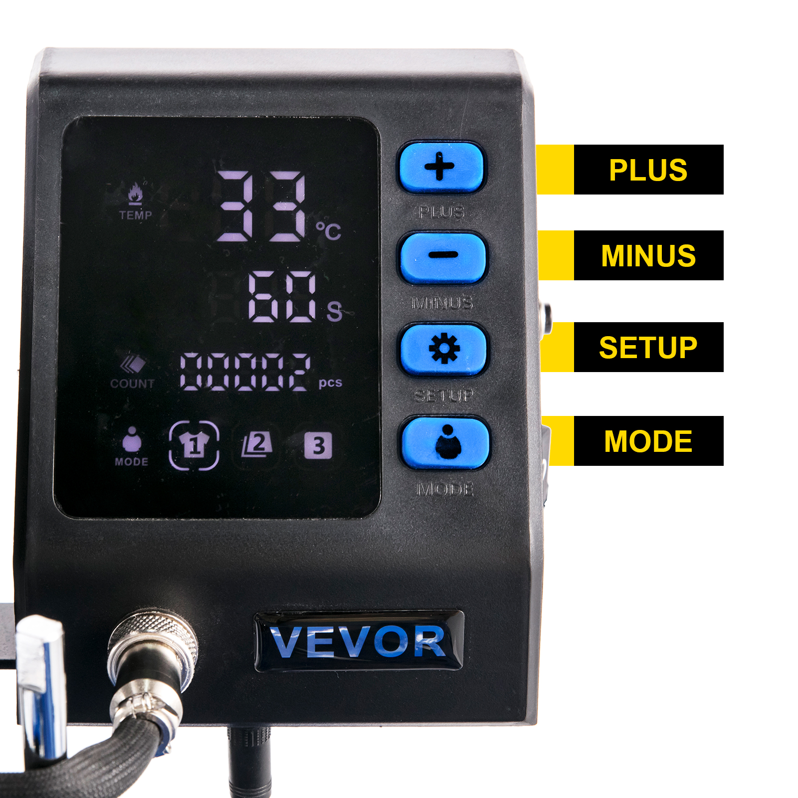 VEVOR Heat Press 12X15 Inch Heat Press 6 in 1 Swing Away Heat Press ...