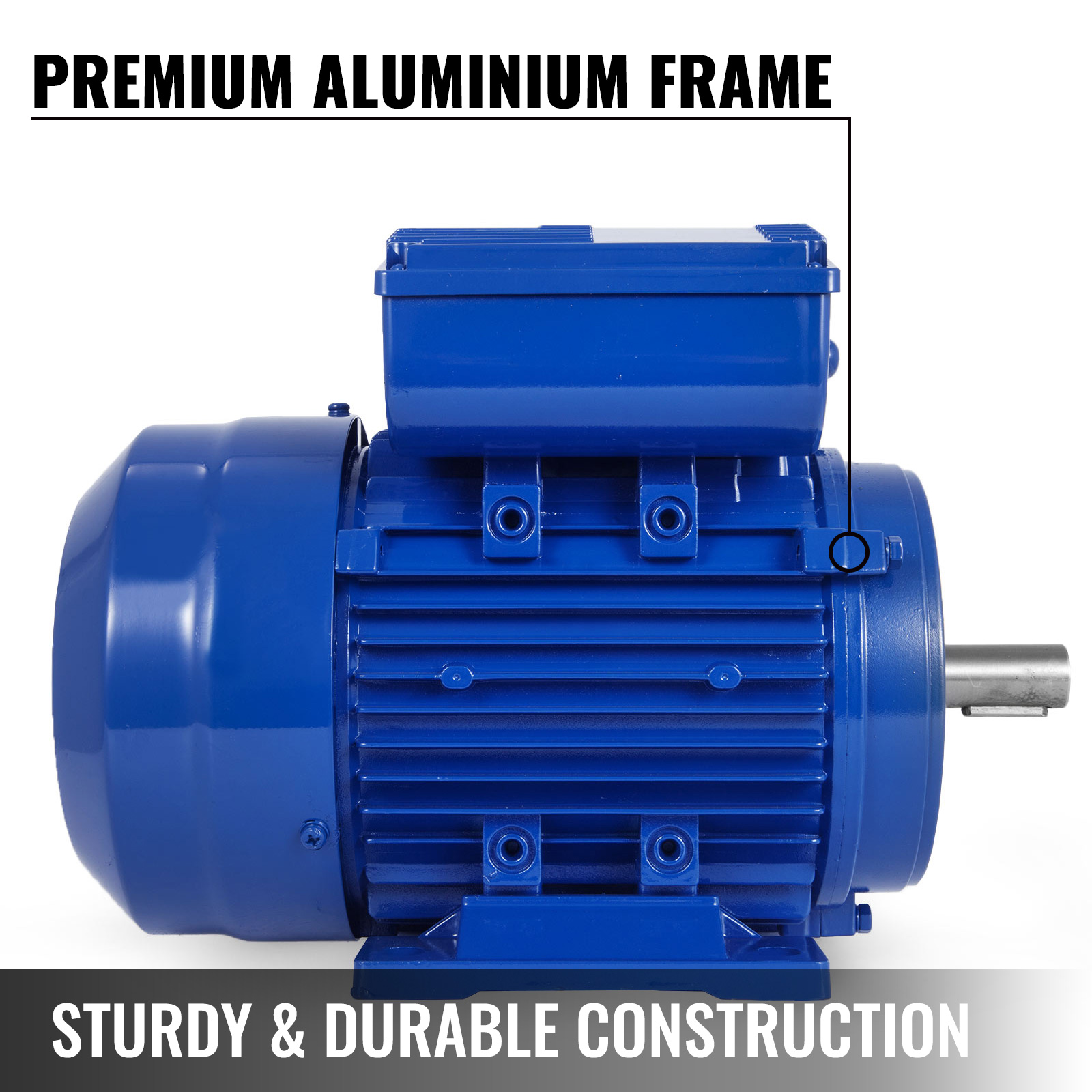 VEVOR 0.75KW 1HP 3000RPM Electric Motor Single-Phase 240V Dynamic High ...