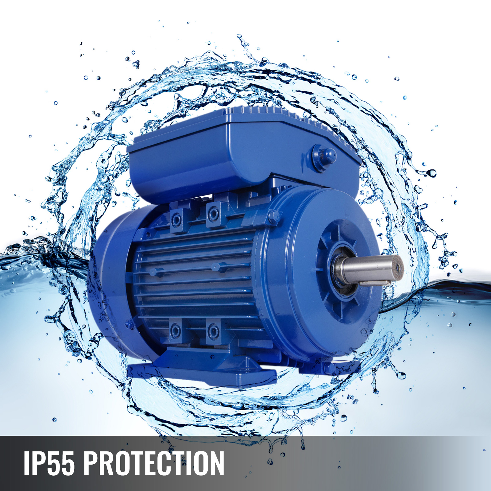 Vevor 0.75kw 4pole Electric Motor 1420rpm Reversible Cscr Single Phase ...