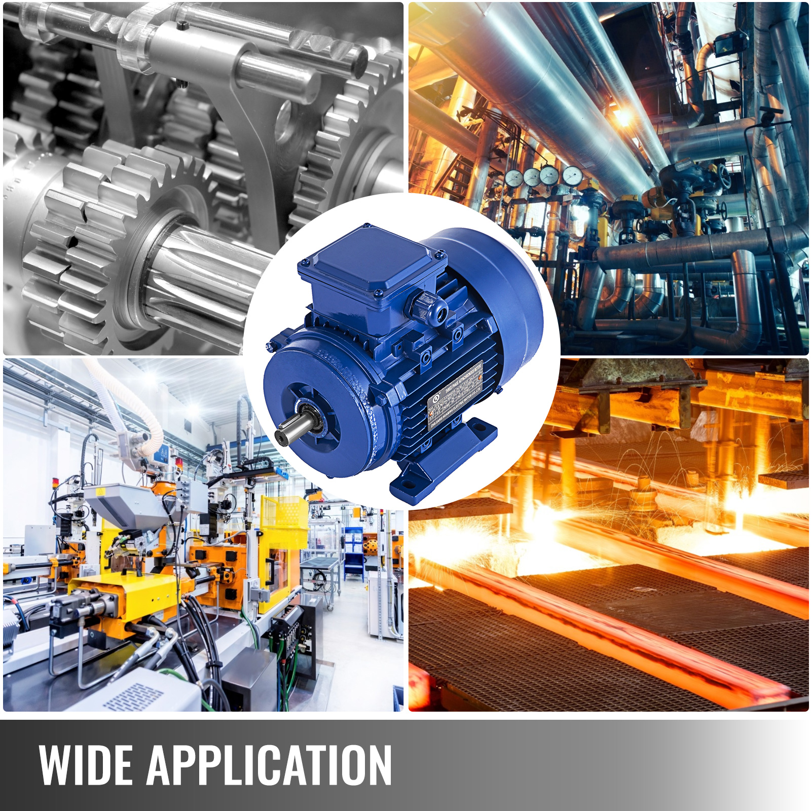 Electric Motor Standard Motor 3 Phase 400v B3 0.37kw Size 71 Type B3 ...