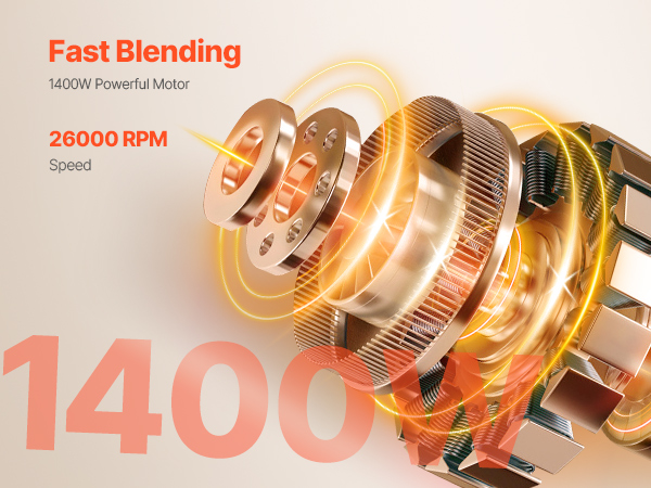 VEVOR 85 oz 1400W Blender pour Smoothies Mélangeur de transformation ...