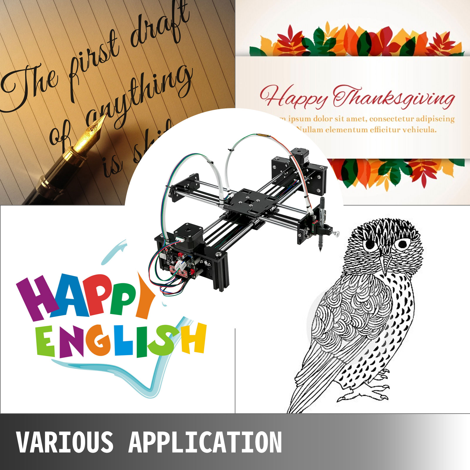 VEVOR XY Plotter 2 Axis Drawing/Painting/Writing Robot CNC Router Kit ...