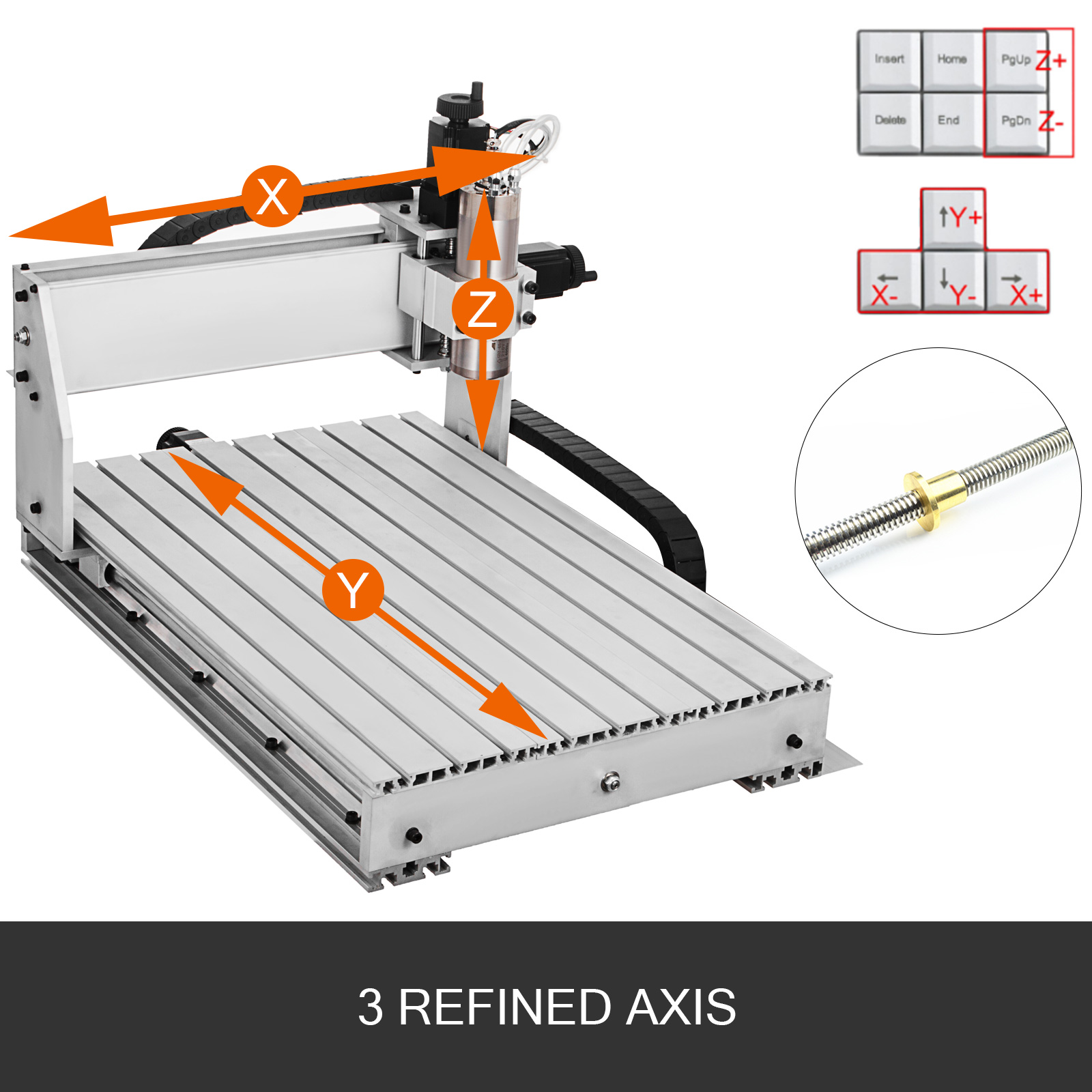 VEVOR CNC Machine 3 Axis CNC Router 6040 CNC Router Engraver Machine ...