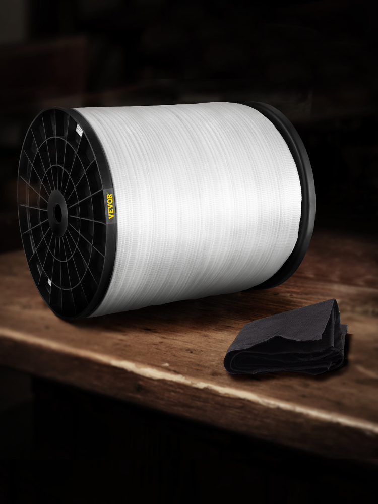 VEVOR 1800Lbs Polyester Pull Tape, 3153' x 5/8" Flat Tape for Wire ...
