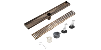 VEVOR Linear Drain 304 Stainless Steel Floor Drain 36x2.75in Linear ...