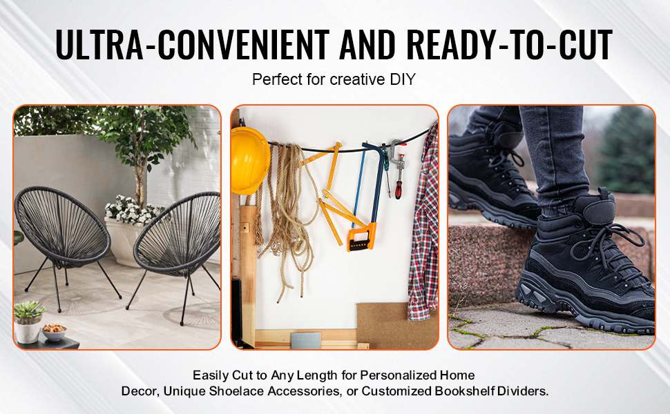 VEVOR 1/4in Bungee Cord 120 ft/36 m Spool Heavy Duty Bungee Straps 100% ...