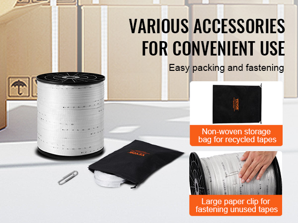 VEVOR Polyester Pull Tape, 3/4" x 1053' Mule Tape Flat Rope, 2500 lbf ...