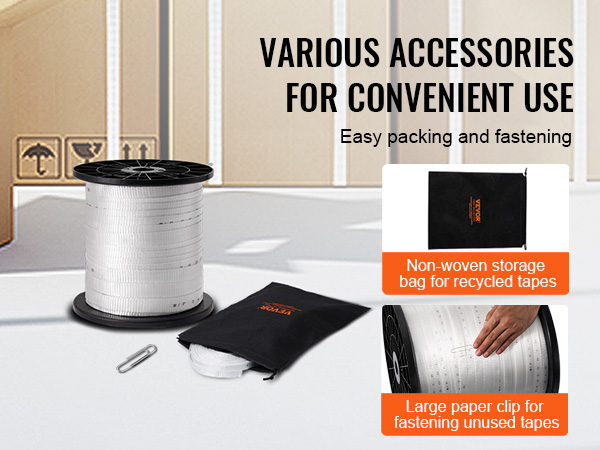 VEVOR Polyester Pull Tape, 3/4" x 318' Mule Tape Flat Rope, 2500 lbf ...