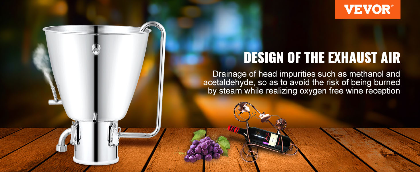 VEVOR 18 Gal Alcohol Distiller Machine Brewing Equipment DIY Whiskey ...