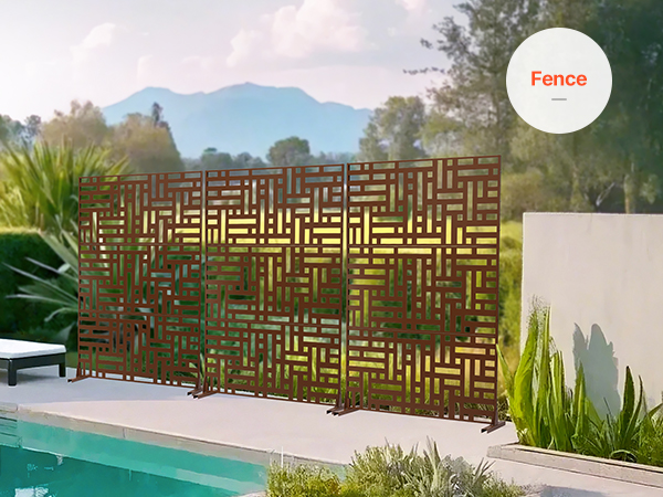 Metal Privacy Screen 36" x 72" Outdoor Privacy Screens & Panels for ...