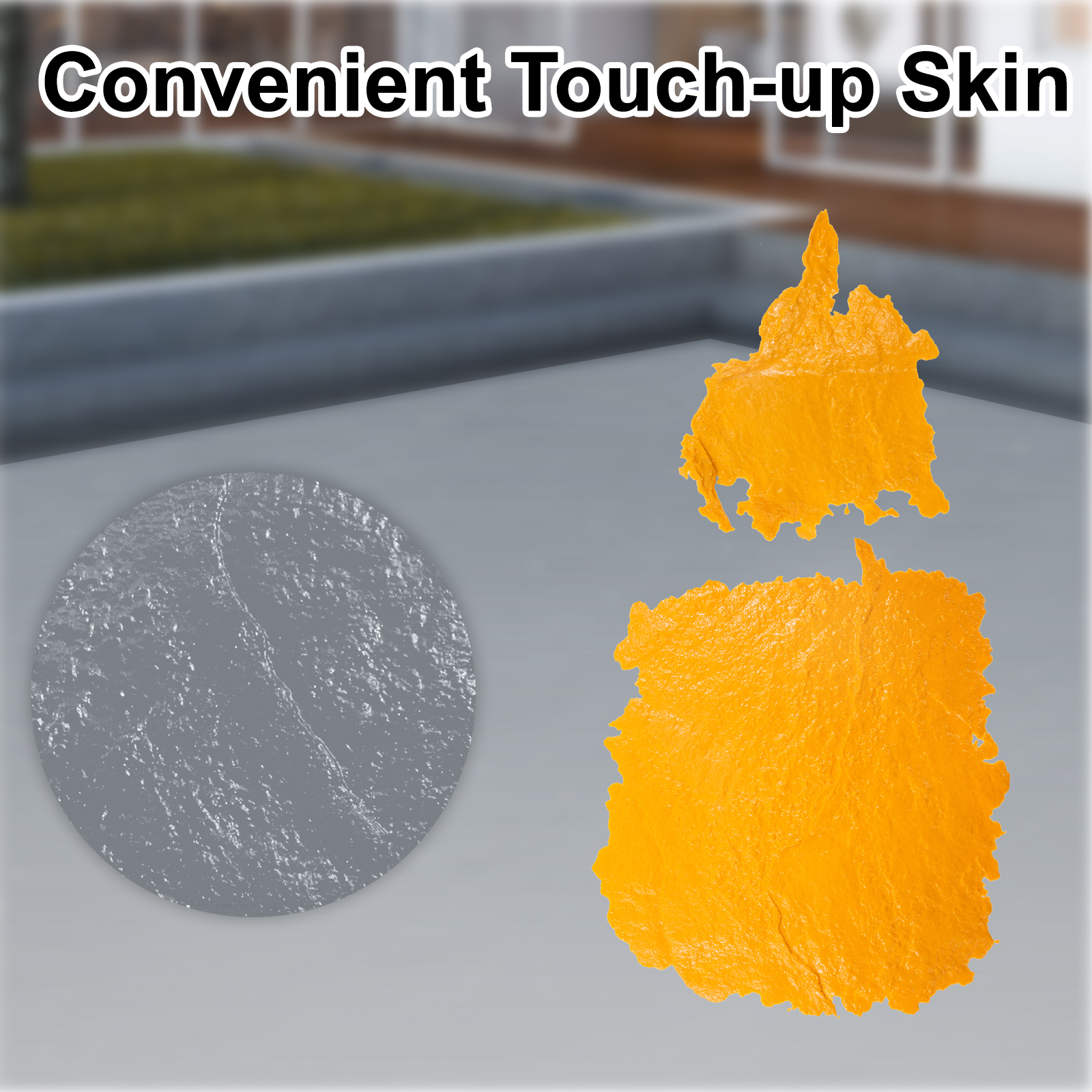 Vevor 4 Pcs Concrete Texturing Skin Concrete Stamp Mat 36"x36" Yellow ...