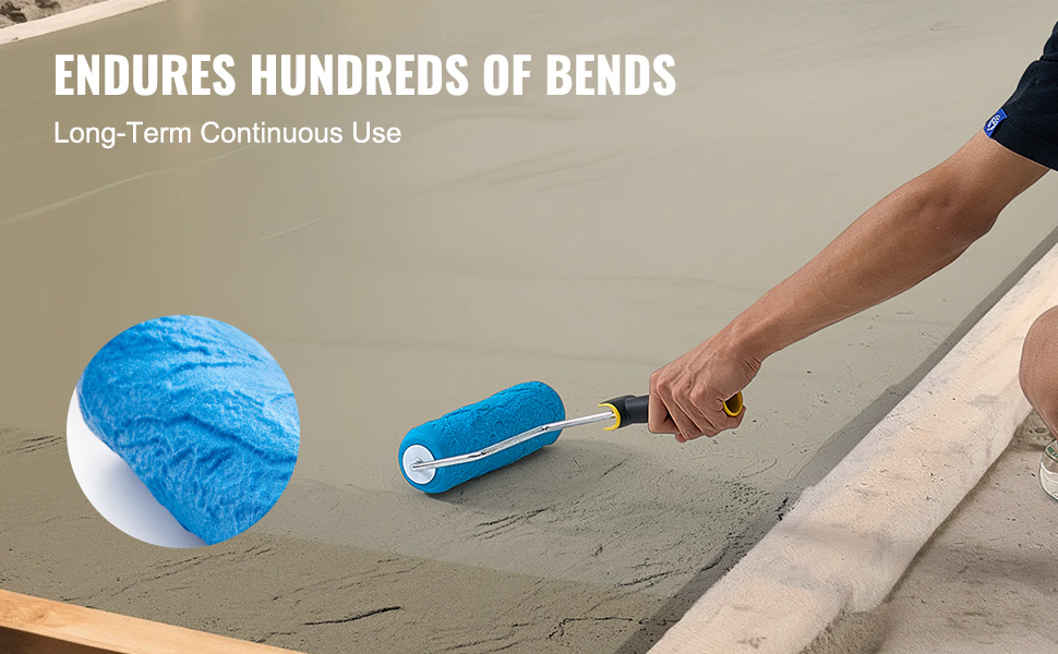 VEVOR Concrete Stamps 8-1/2 x 2-5/8 in Roller Polyurethane Stamp ...