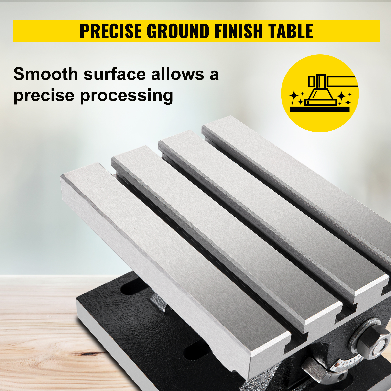 VEVOR Tilting Milling Table 5x6" Adjustable Swivel Angle Plate 0-90 ...