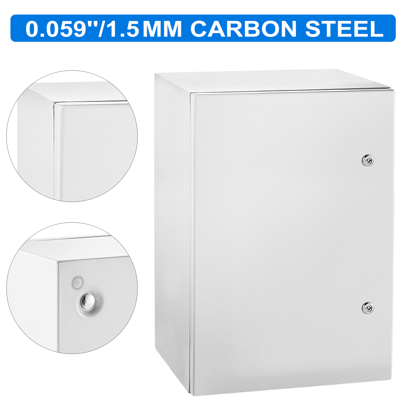 VEVOR VEVOR 700 x 500 x 200 mm Carbon Steel Electrical Enclosure Box ...