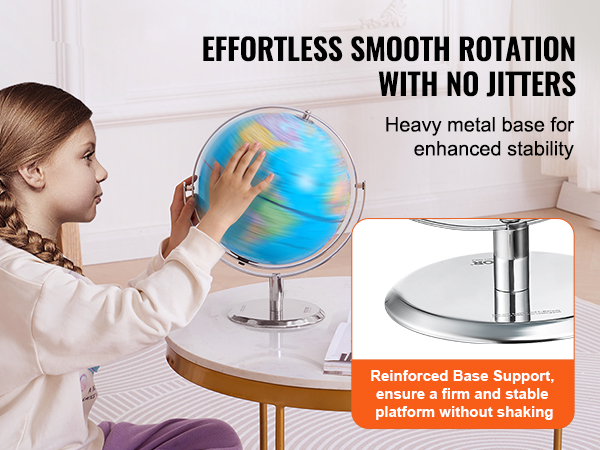 VEVOR Talking World Globe, 9 in/228.6 mm, Interactive Globe for Kids ...