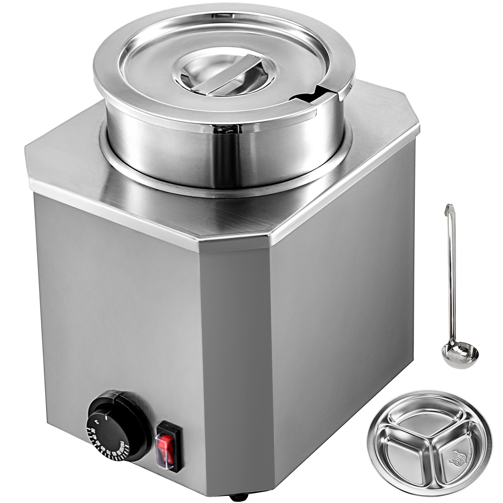 VEVOR Hot Fudge Warmer, Hot Fudge Dispenser, 3 Qt Cheese Warmer ...