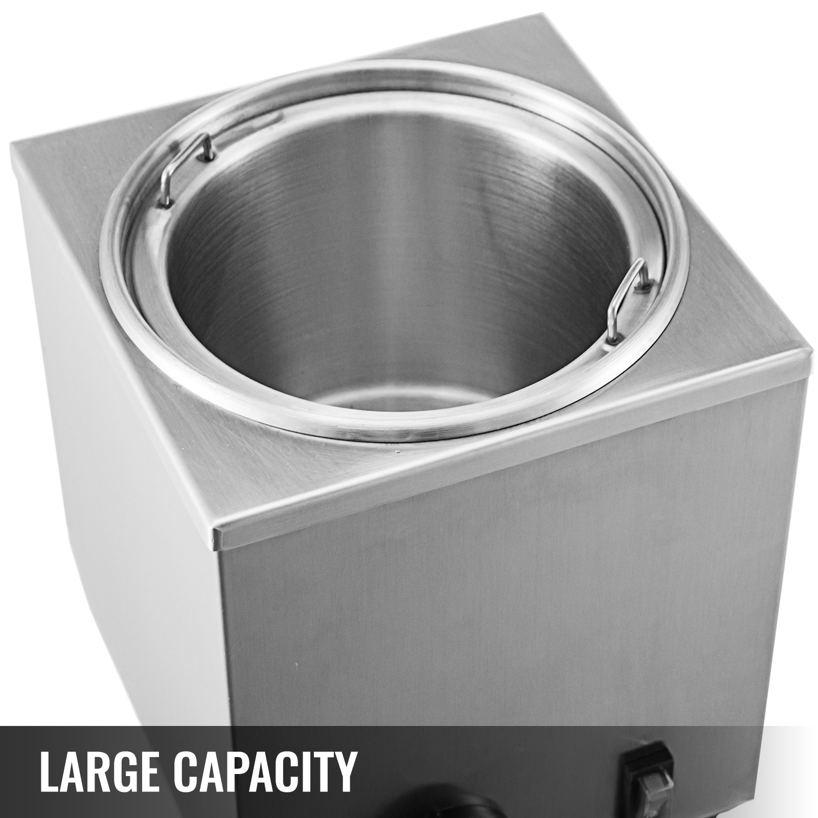 VEVOR Hot Fudge Warmer with Pump Hot Fudge Dispenser 2.2 Qt Hot Cheese ...