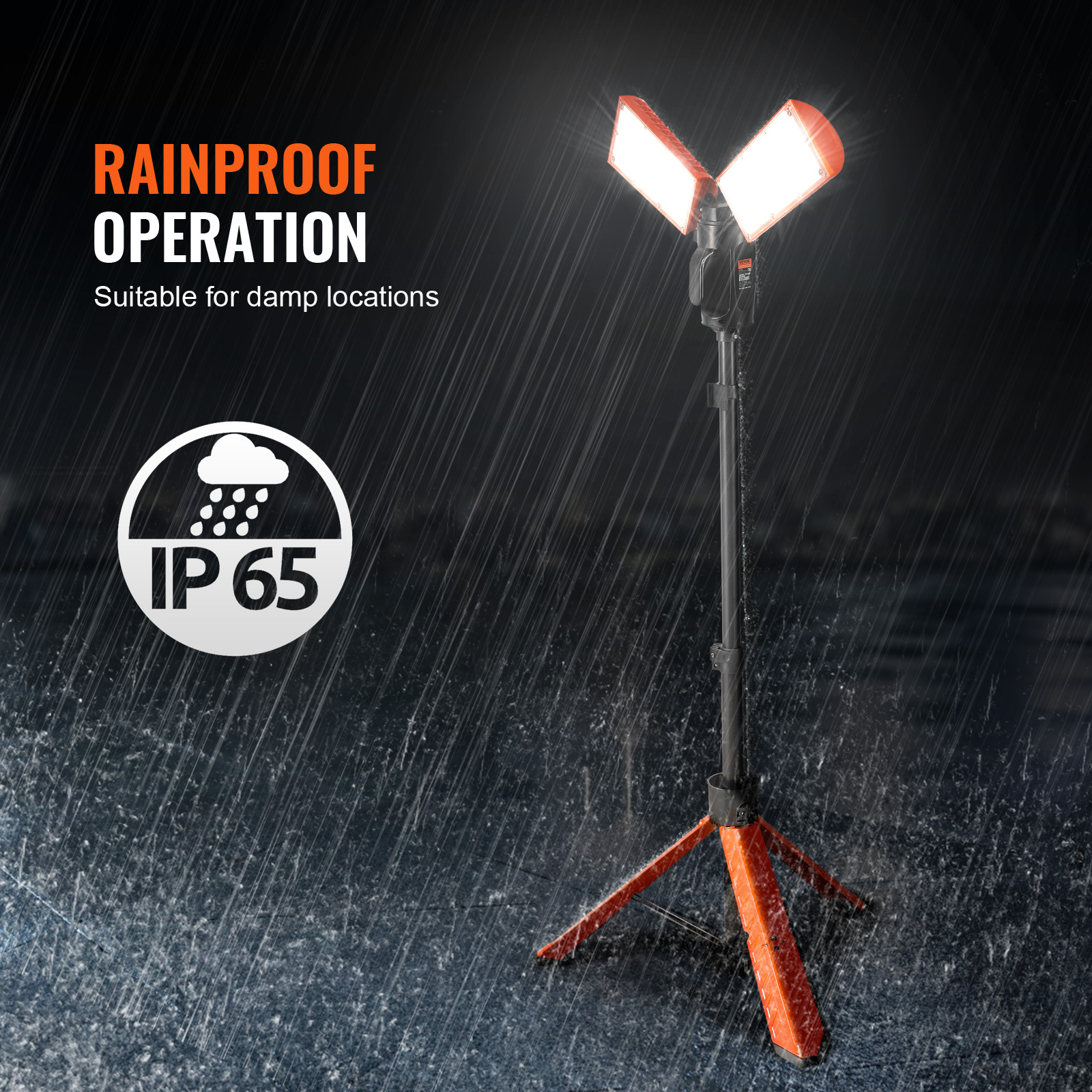 VEVOR Led Work Light Led Light Stand 2500/20000/10000 lm 27.6"-70 ...