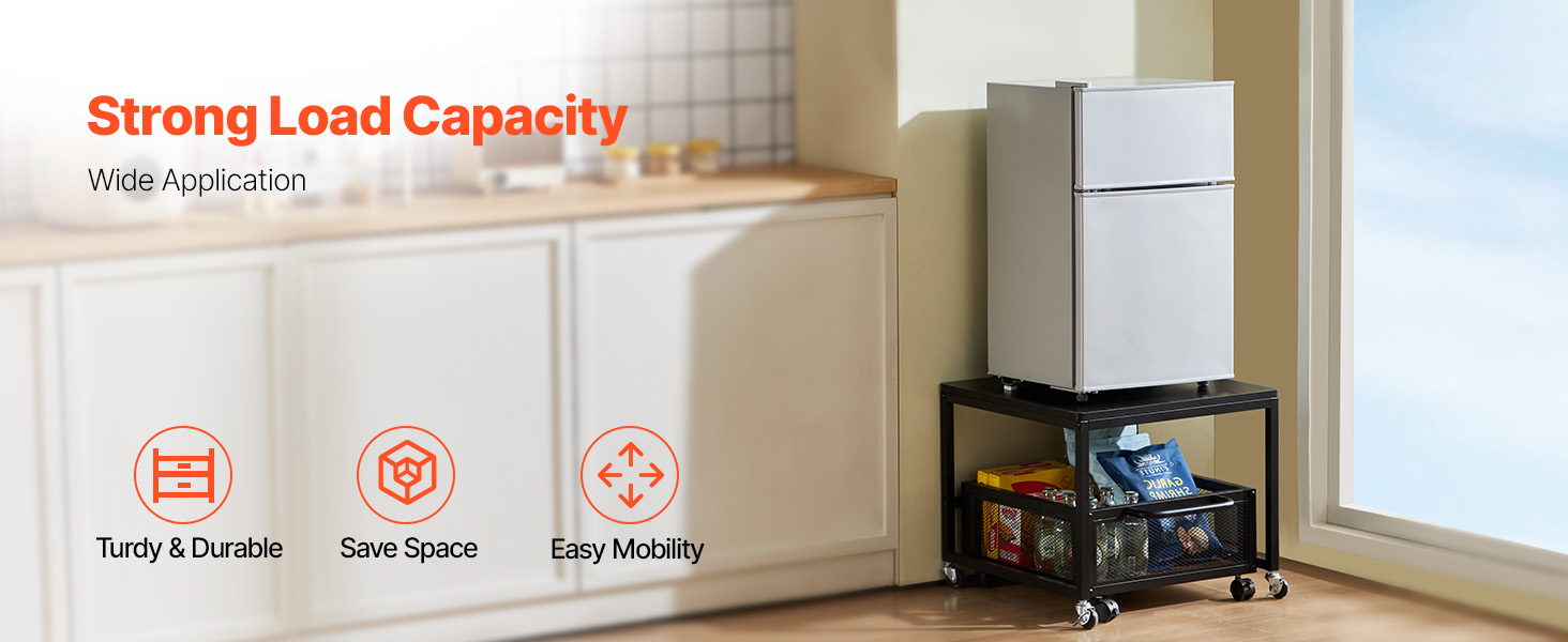 VEVOR Mini refrigerador con ruedas giratorias y carrito de ...