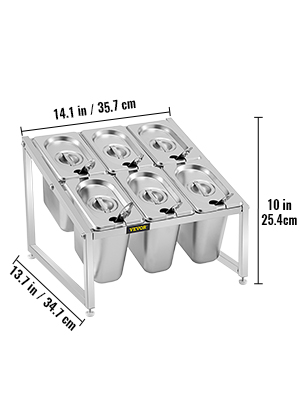 VEVOR Expandable Spice Rack, 13.8"-23.6" Adjustable, 2-Tier Stainless ...