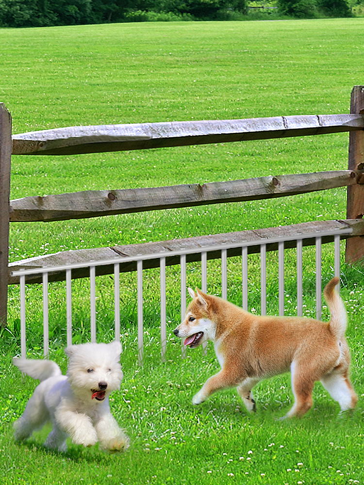 VEVOR 4 Pack Animal Barrier, 8"x32" Dog Fence Barrier, Q235 Iron No ...