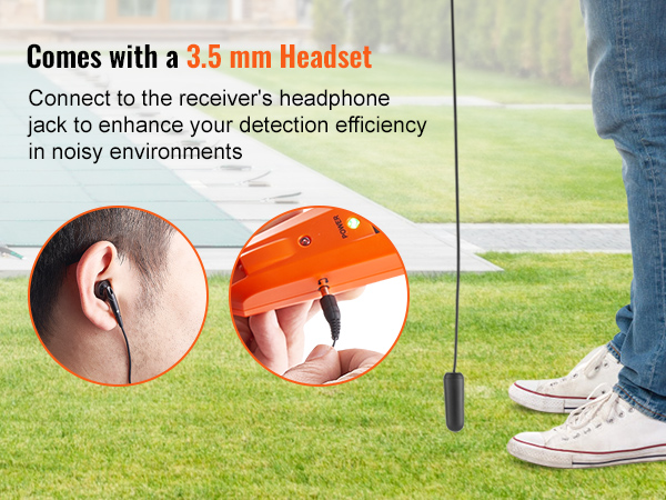 VEVOR Underground Cable Locator, 3 FT Max. Detection Depth, Wire Tracer ...