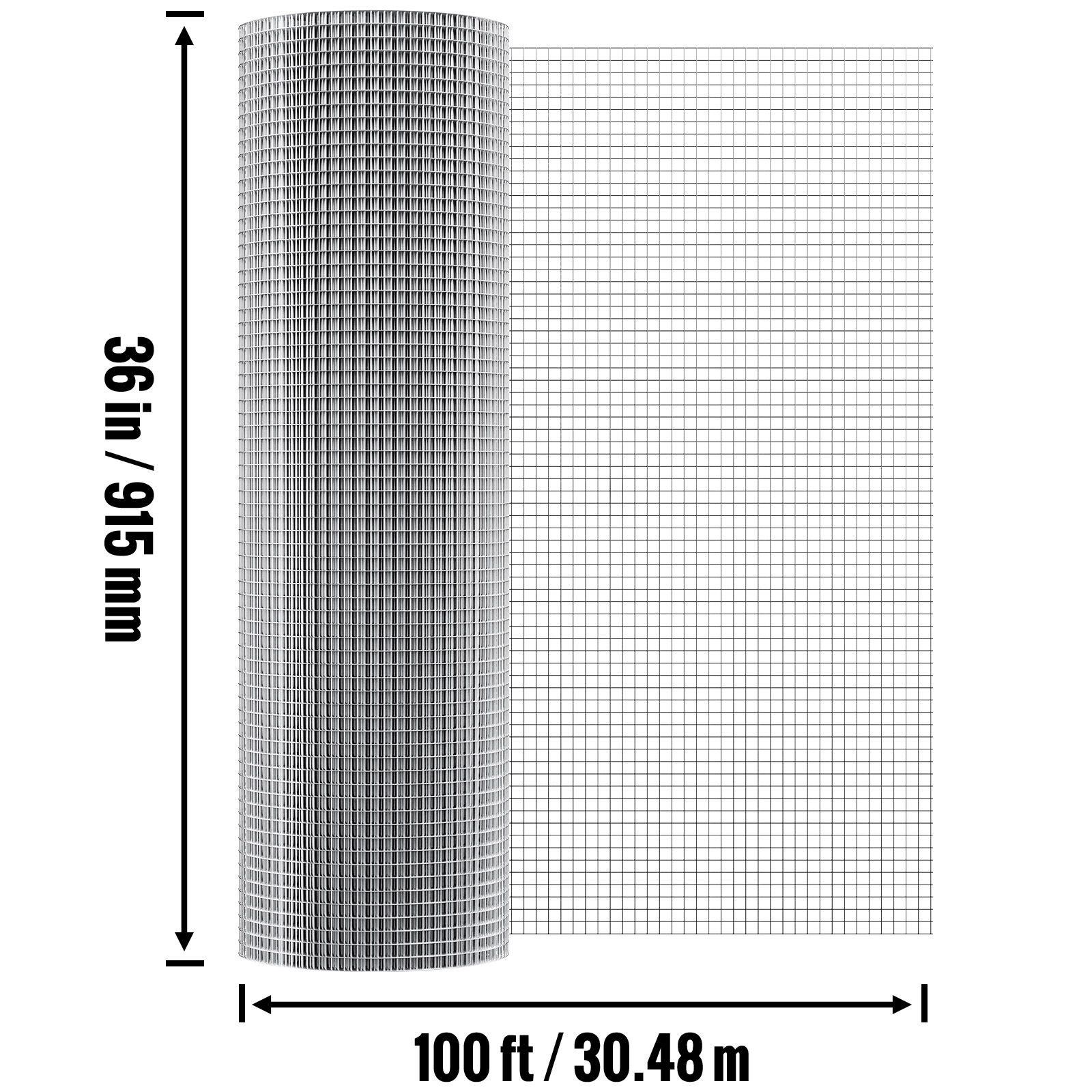 Mophorn Hardware Cloth, 1/2 inch 36in x 100 ft 19 Gauge, Hot Dipped ...