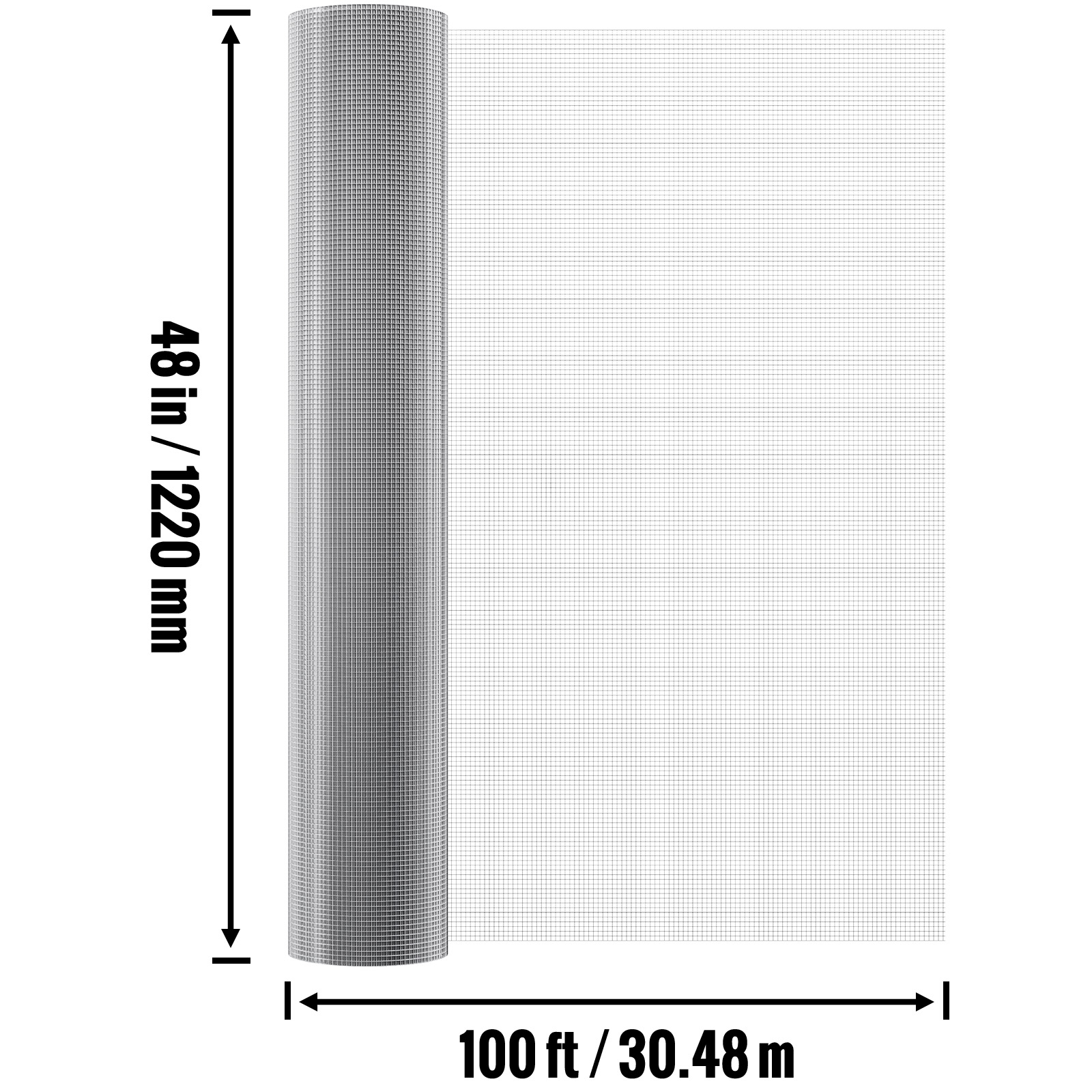 Mophorn Hardware Cloth, 1/4 inch 48in x 100 ft 23 Gauge, Hot Dipped ...