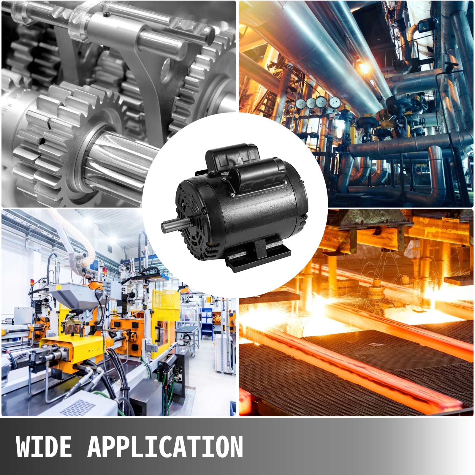 VEVOR Air Compressor Motor, 5HP 1725RPM Single Phase Electric ...