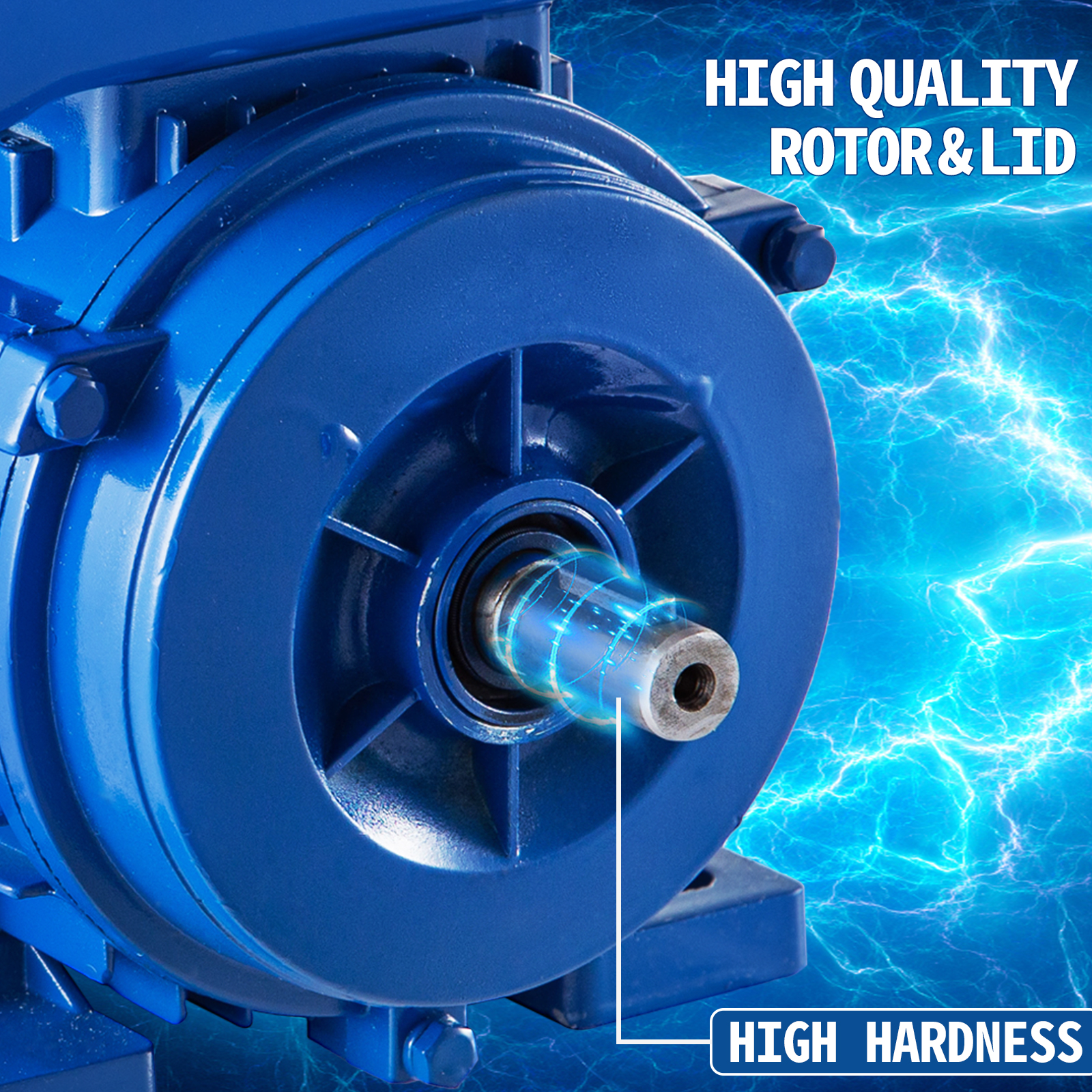 Vevor Single Phase Asynchronous Motor Electric Motor 0.37 Kw Motor B3 ...