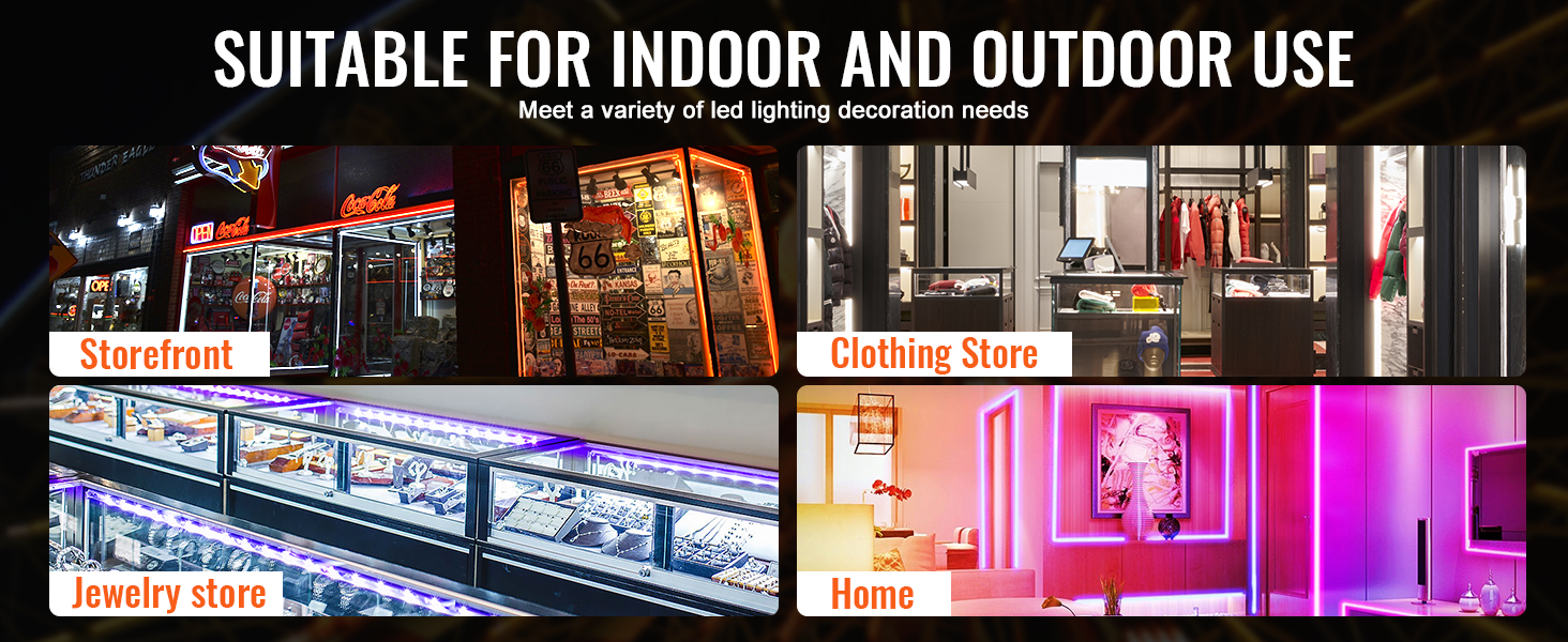 VEVOR 400PCS LED Storefront Lights, 207 ft, LED Module Lights, 5050 SMD ...