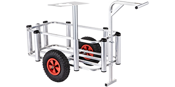 VEVOR Beach Fishing Cart Fish & Marine Carts w/ Balloon Tires for Sand ...