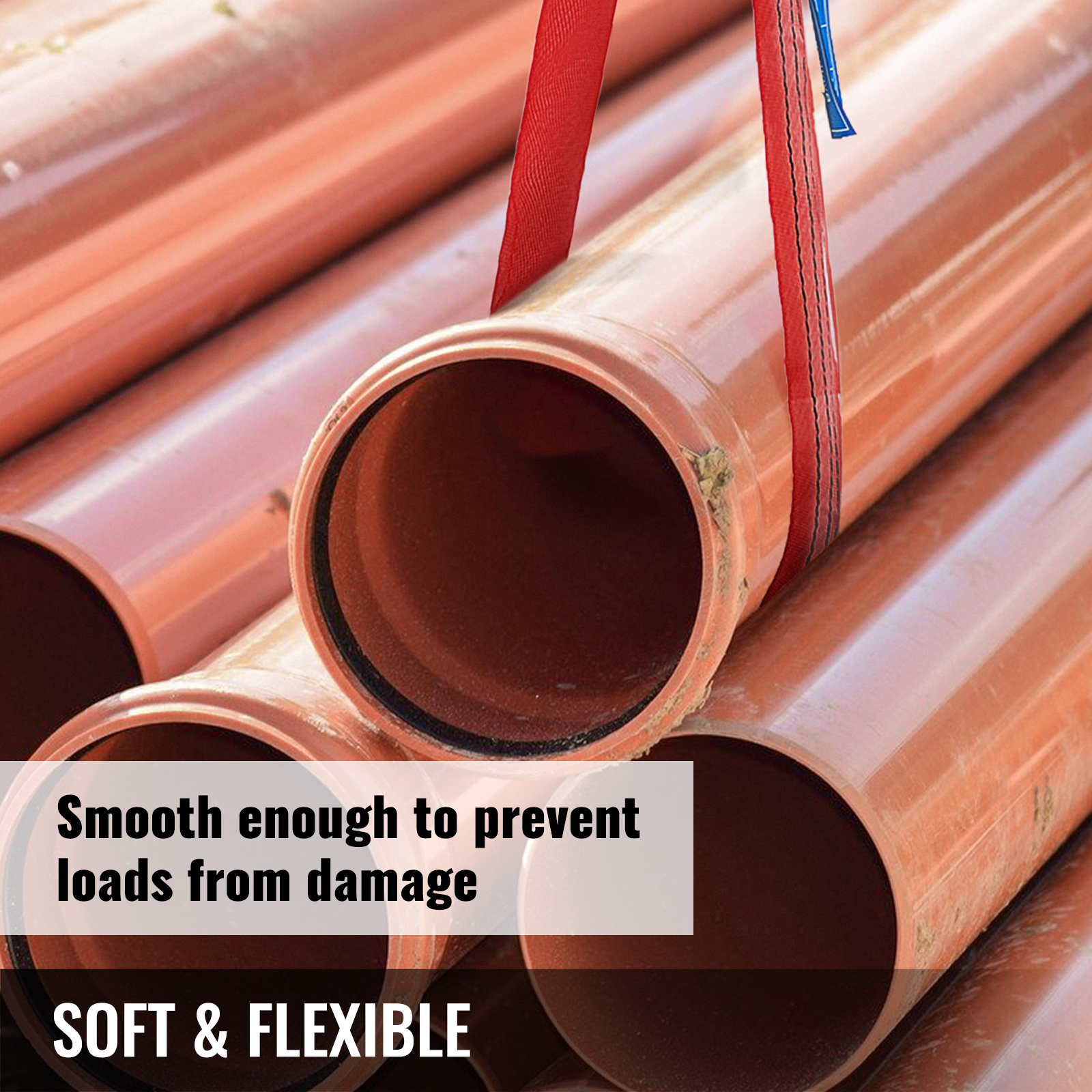 12' Endless Round Lifting Sling For Choke-lifting Cylindrical Objects ...