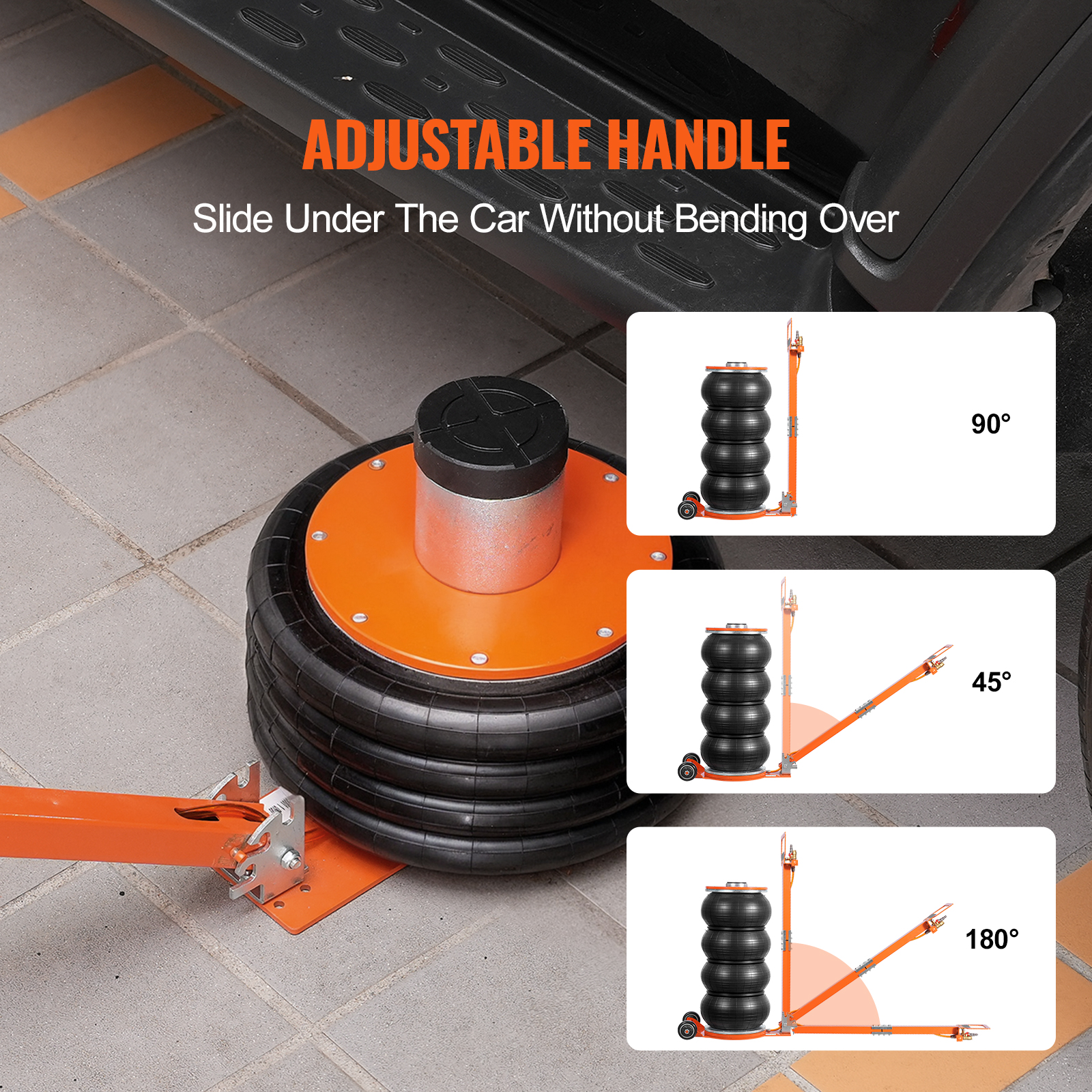 Air Jack 6600/11000/13000 lbs Pneumatic Jack with Heightened Column for ...