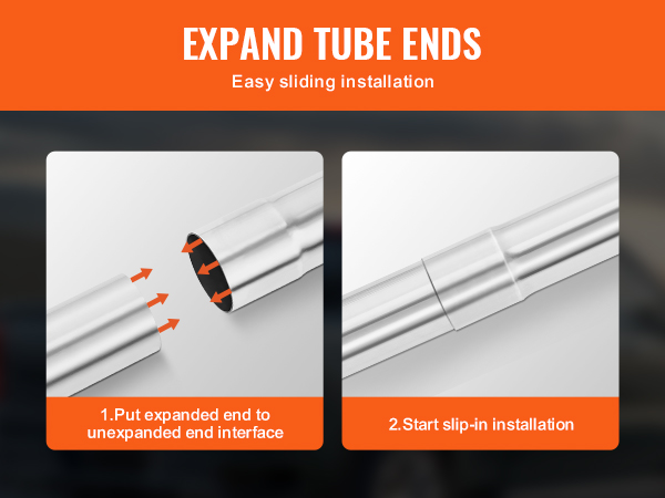 DIY Universal Exhaust Kit 8 Pieces Exhaust Pipe Kit with Slip-Fit Joint ...