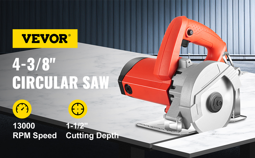 Vevor Circular Saw Circle Saw 4-3/8" Electric Concrete Saw 110v Without ...