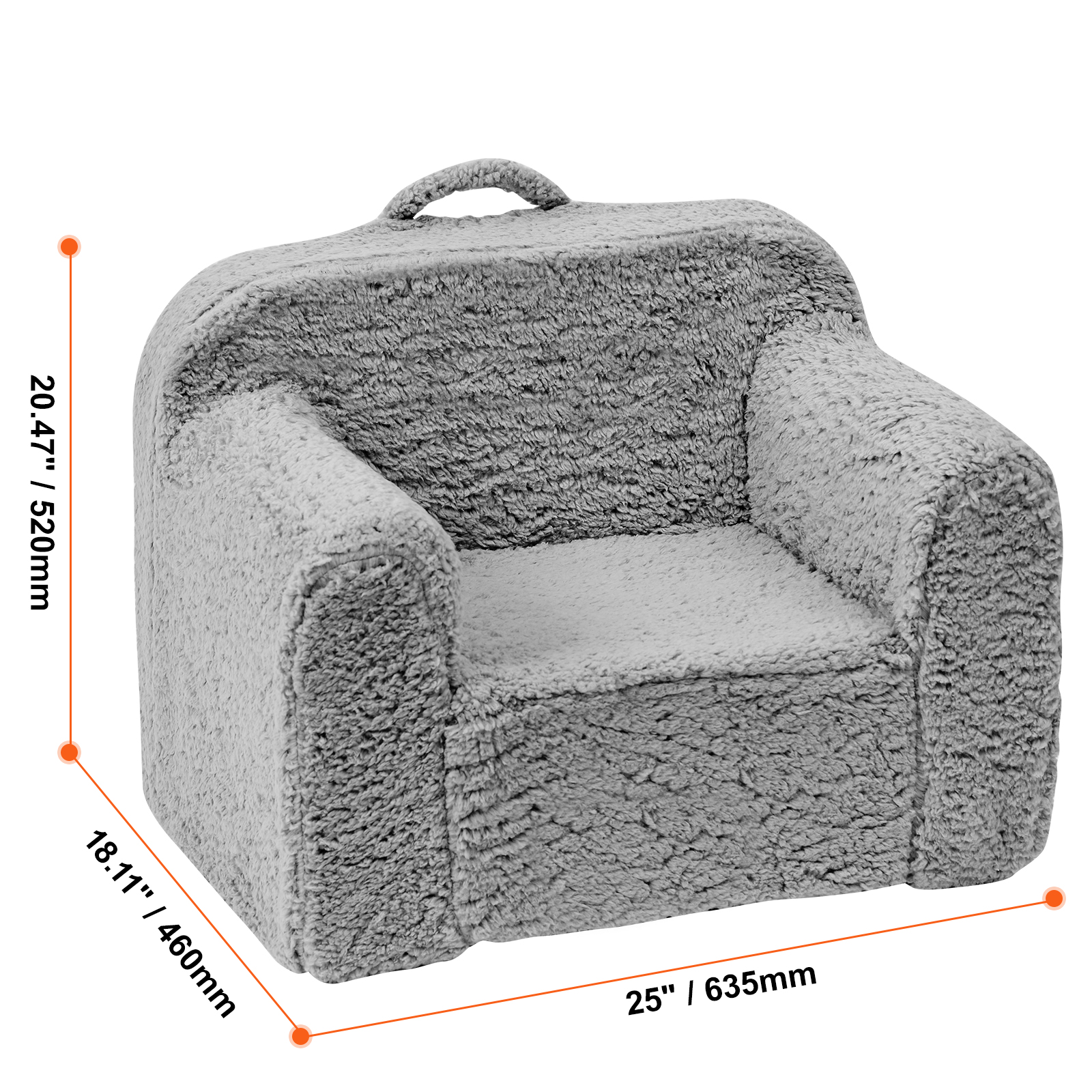 VEVOR Kids Armchair, Kids Sofa with High-density 25D Sponge, Snuggly ...